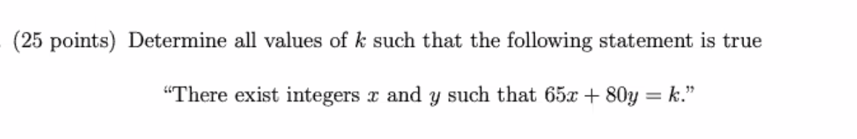 Solved (25 points) Determine all values of k such that the | Chegg.com