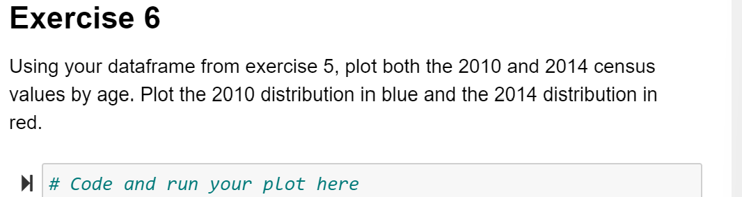 Solved Using your dataframe from exercise 5, plot both the | Chegg.com