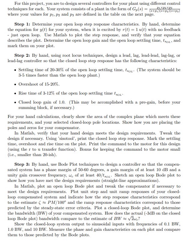 Solved For this project, you are to design several | Chegg.com