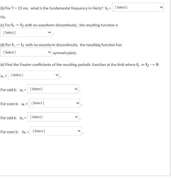 Solved One period of a periodic function is described by the | Chegg.com
