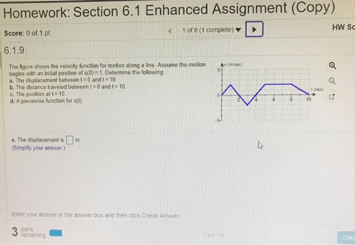 Solved Homework Section 6 1 Enhanced Assignment Copy 1 Of