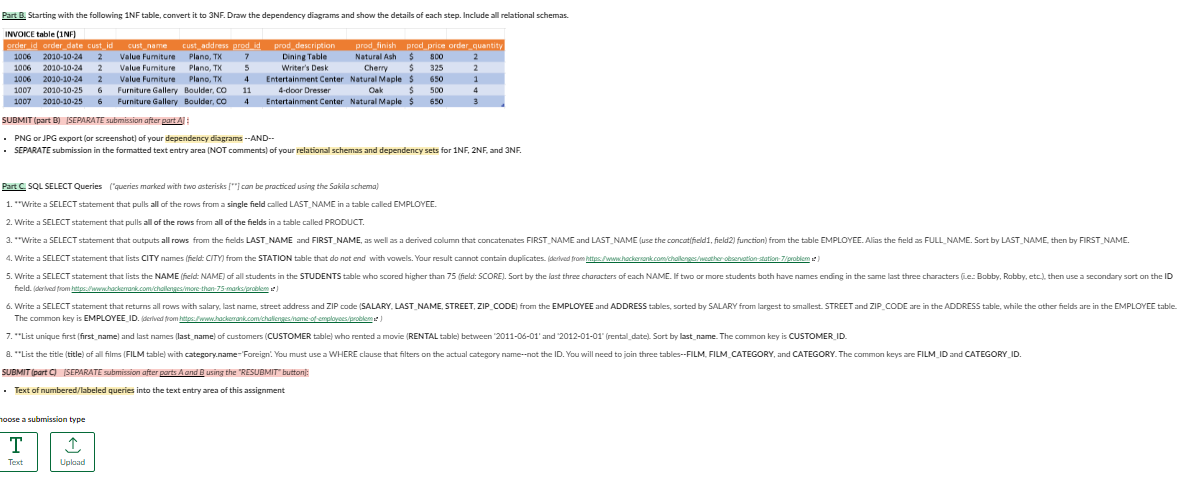Solved #06 - Complex ERD (A), Normalization Exercise (B), | Chegg.com