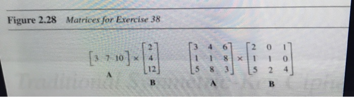 Solved 38. Find (A x B) mod 16 using the matrices in Figure | Chegg.com