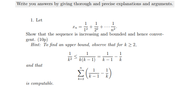 Solved Write you answers by giving thorough and precise | Chegg.com
