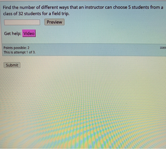Solved Find the number of different ways that an instructor | Chegg.com