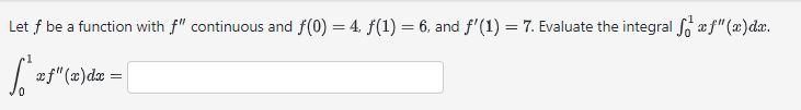Solved Let f be a function with f′′ continuous and | Chegg.com