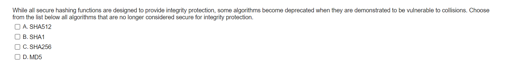 Solved While all secure hashing functions are designed to | Chegg.com