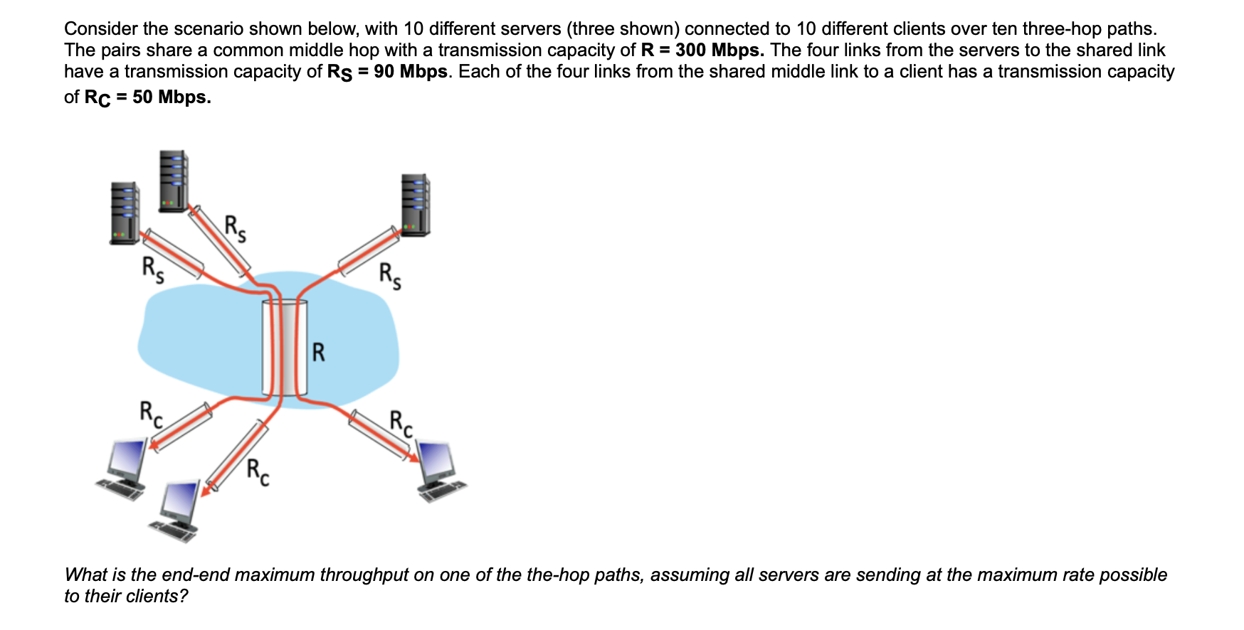 Solved Options: 30 Mbps 300 Mbps 90 Mbps 50 Mbps 440 Mbps | Chegg.com