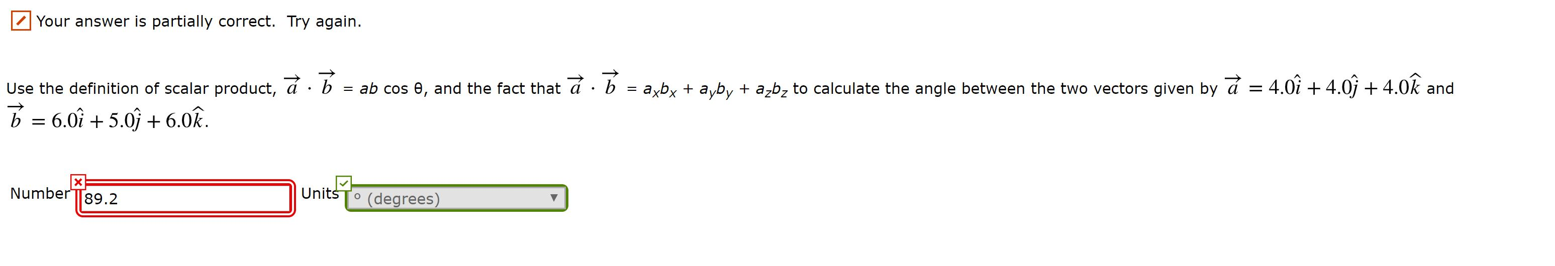 Solved Your Answer Is Partially Correct Try Again Use The