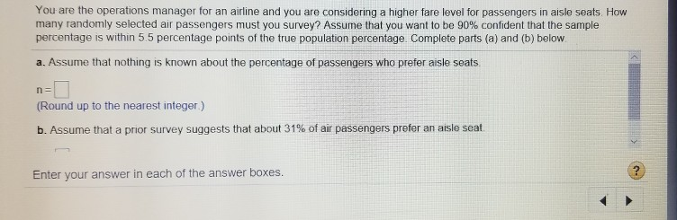 Solved You are the operations manager for an airline and you | Chegg.com