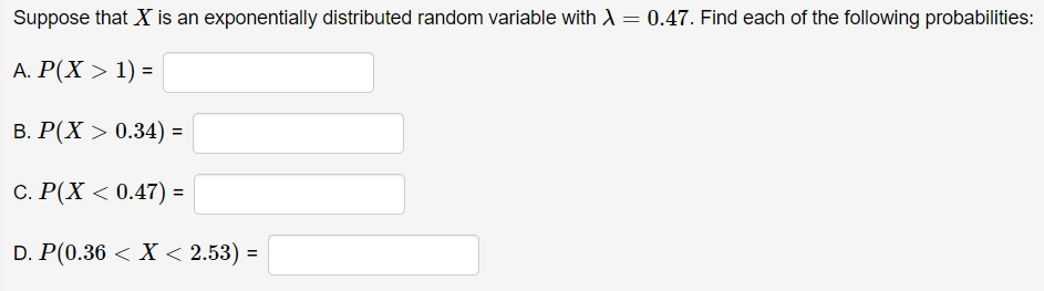 Solved Suppose that X is an exponentially distributed random | Chegg.com