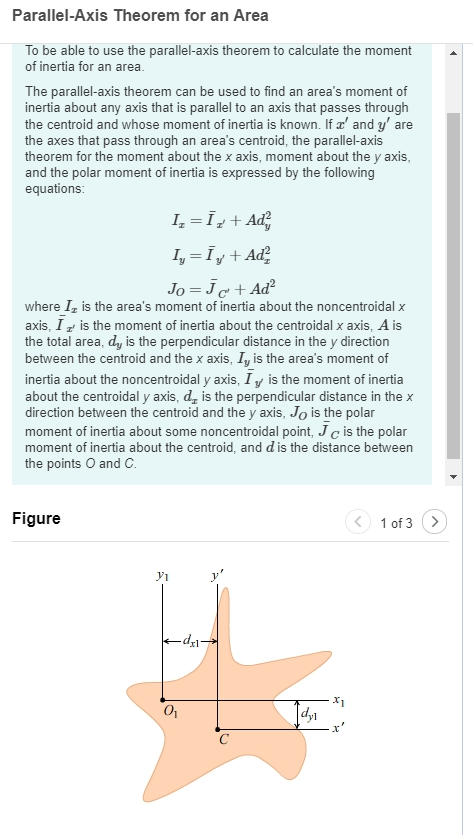 Solved Parallel-Axis Theorem for an Area To be able to use | Chegg.com