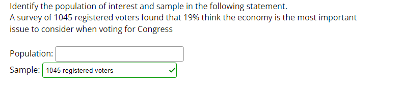 Solved Identify the population of interest and sample in the | Chegg.com