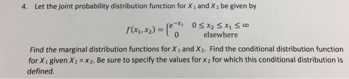 Solved 4. Let the joint probability distribution function | Chegg.com