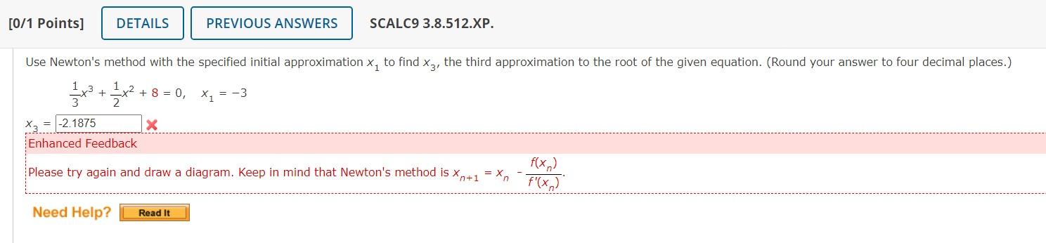 Solved [0/1 Points] DETAILS PREVIOUS ANSWERS SCALC9 | Chegg.com