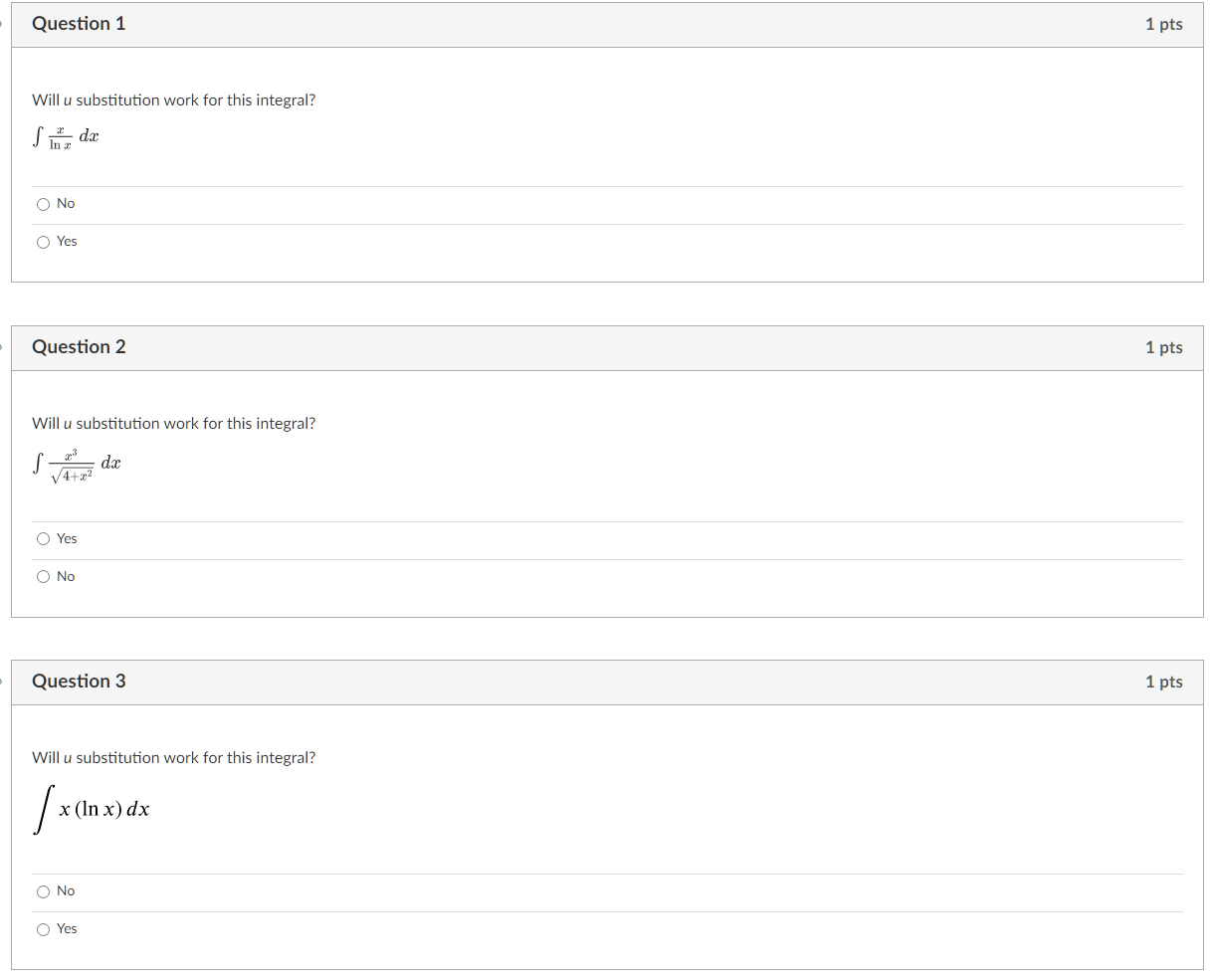 Solved Will u substitution work for this integral? ∫lnxxdx | Chegg.com