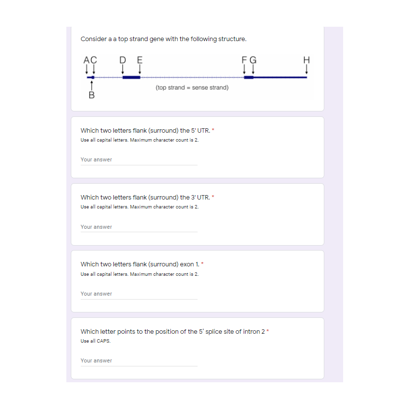Solved Consider a a top strand gene with the following | Chegg.com