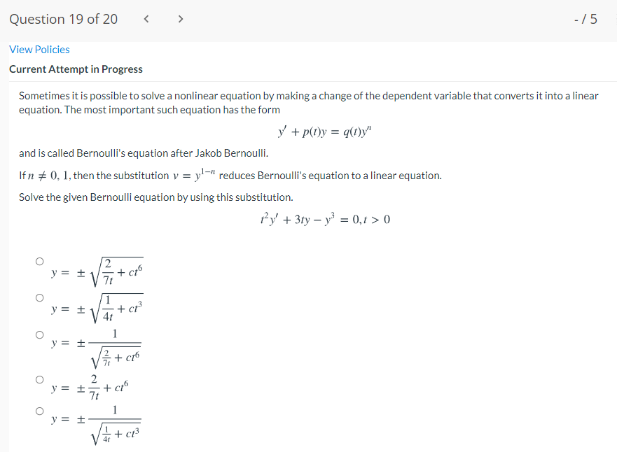 Solved Question 19 of 20