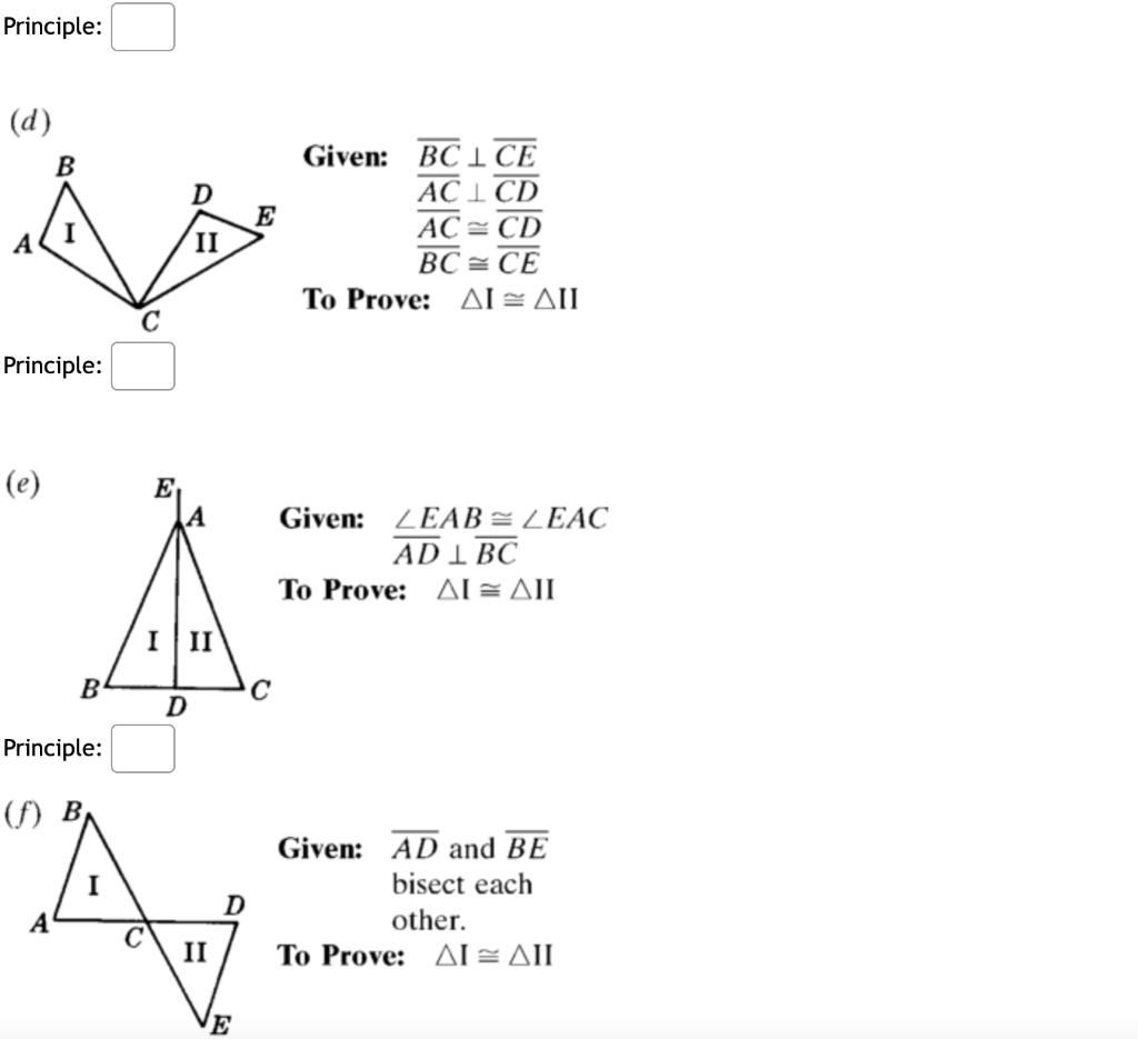 Solved In each figure below, ΔI can be proved congruent to | Chegg.com