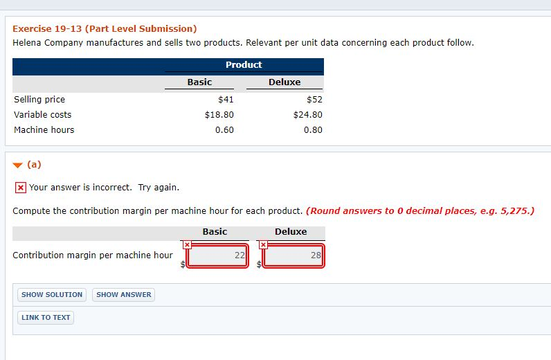Solved Exercise 19-13 (Part Level Submission) Helena Company | Chegg.com