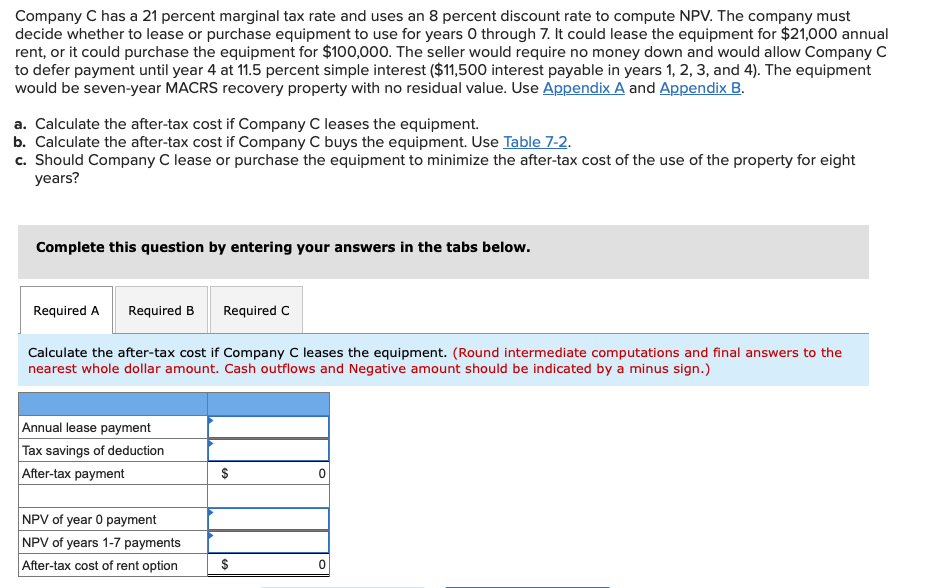 Solved Company C Has A 21 Percent Marginal Tax Rate And Uses Chegg solved-company-c-has-a-21-percent-marginal-tax-rate-and-uses-chegg