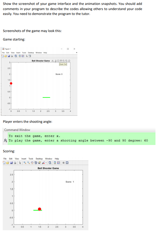 Solved Matlab Question- Creating a ball shooter game Provide | Chegg.com Solved Matlab Question- Creating a ball shooter game Provide | Chegg.com