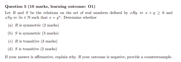 Solved Learning Outcomes: [01] (Understand abstract | Chegg.com