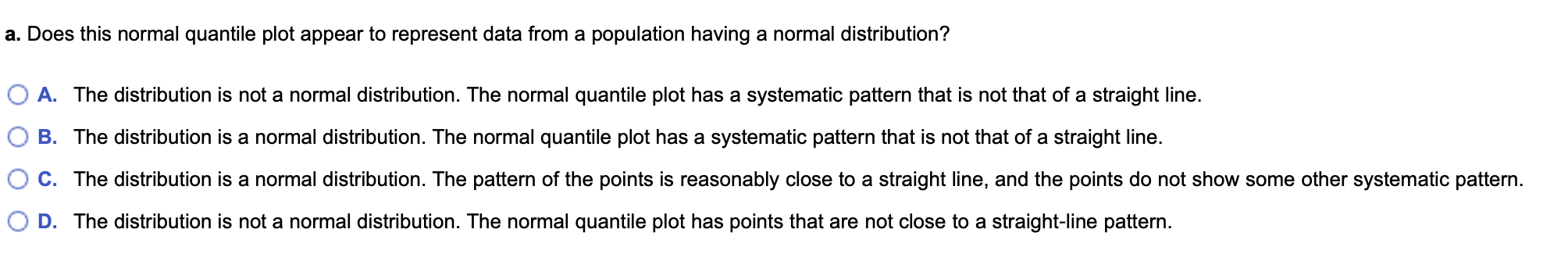Solved Normal Quantile Plots a. Does this normal quantile | Chegg.com Solved Normal Quantile Plots a. Does this normal quantile | Chegg.com