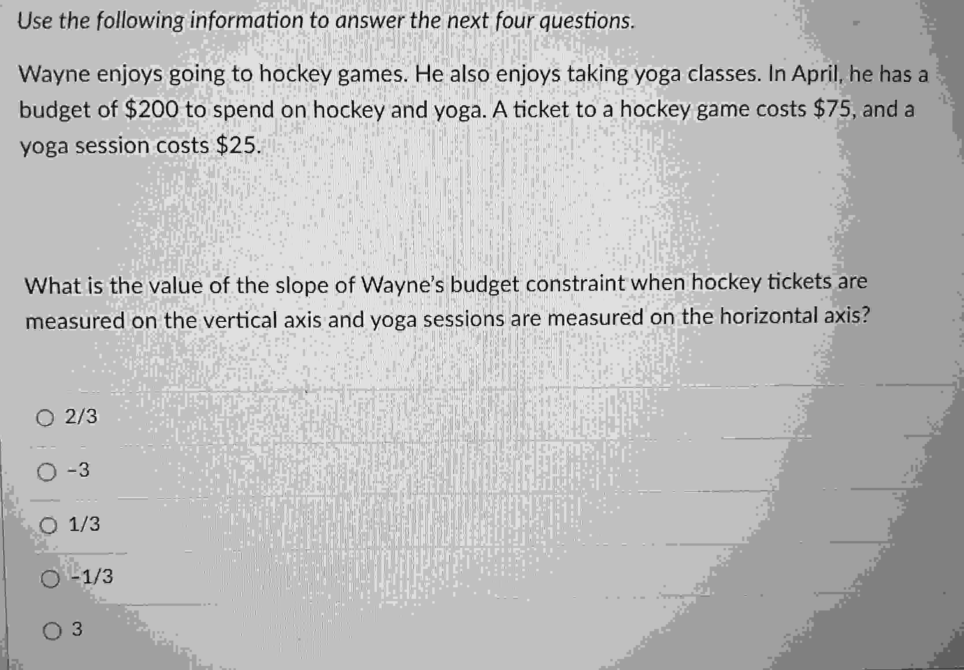 Solved Use the following information to answer the next four | Chegg.com