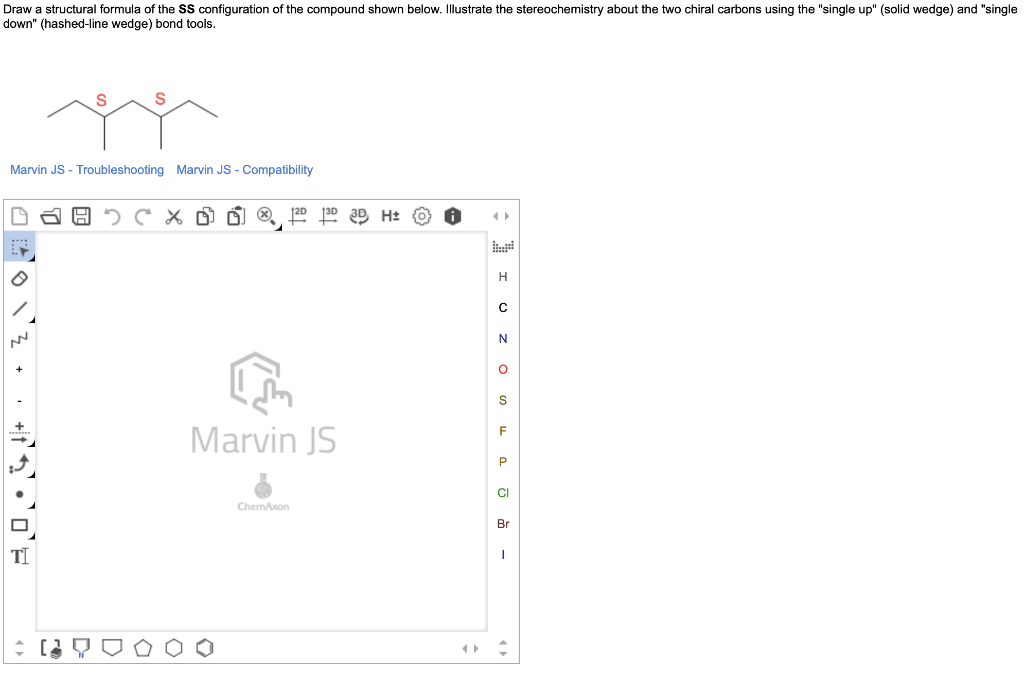Solved Draw a structural formula of the SS configuration of | Chegg.com