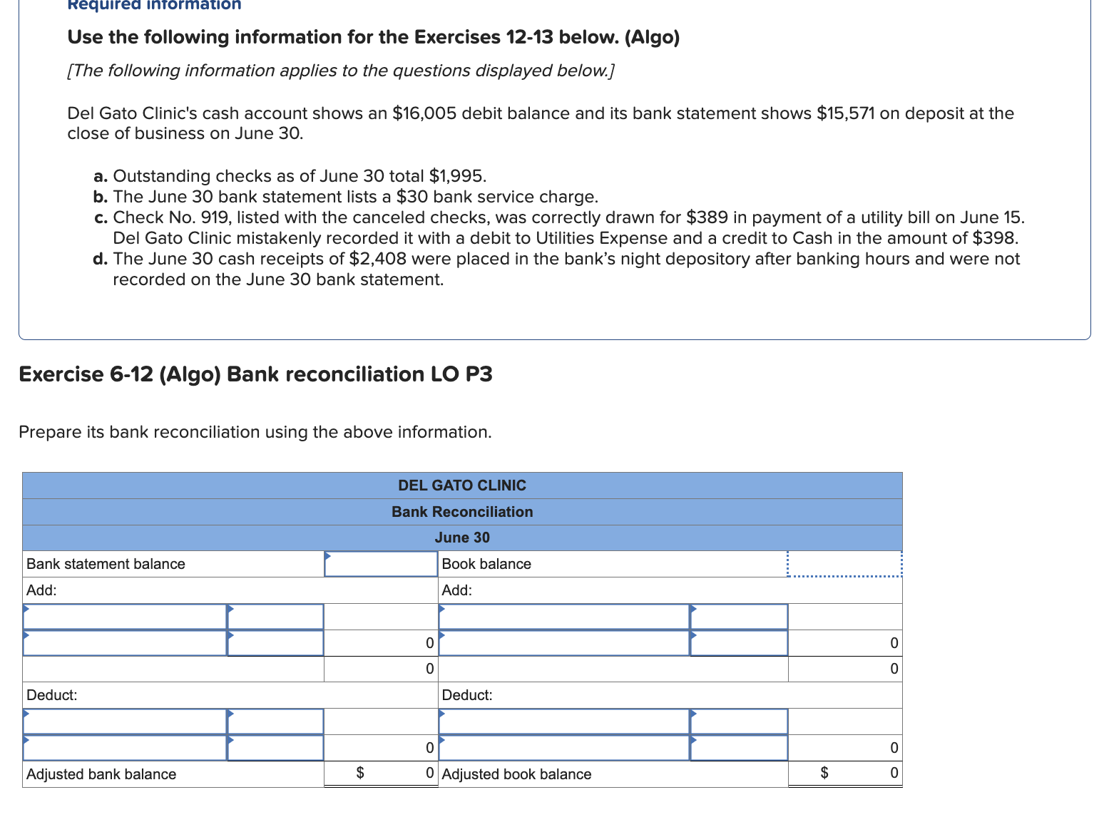 Solved Use the following information for the Exercises 12-13 | Chegg.com