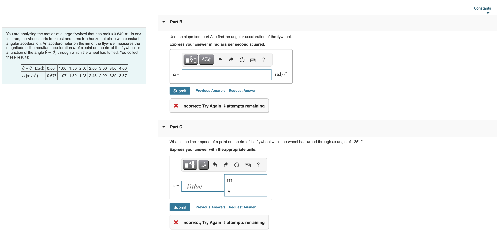 Solved You are analyzing the motion of a large flywheel that | Chegg.com