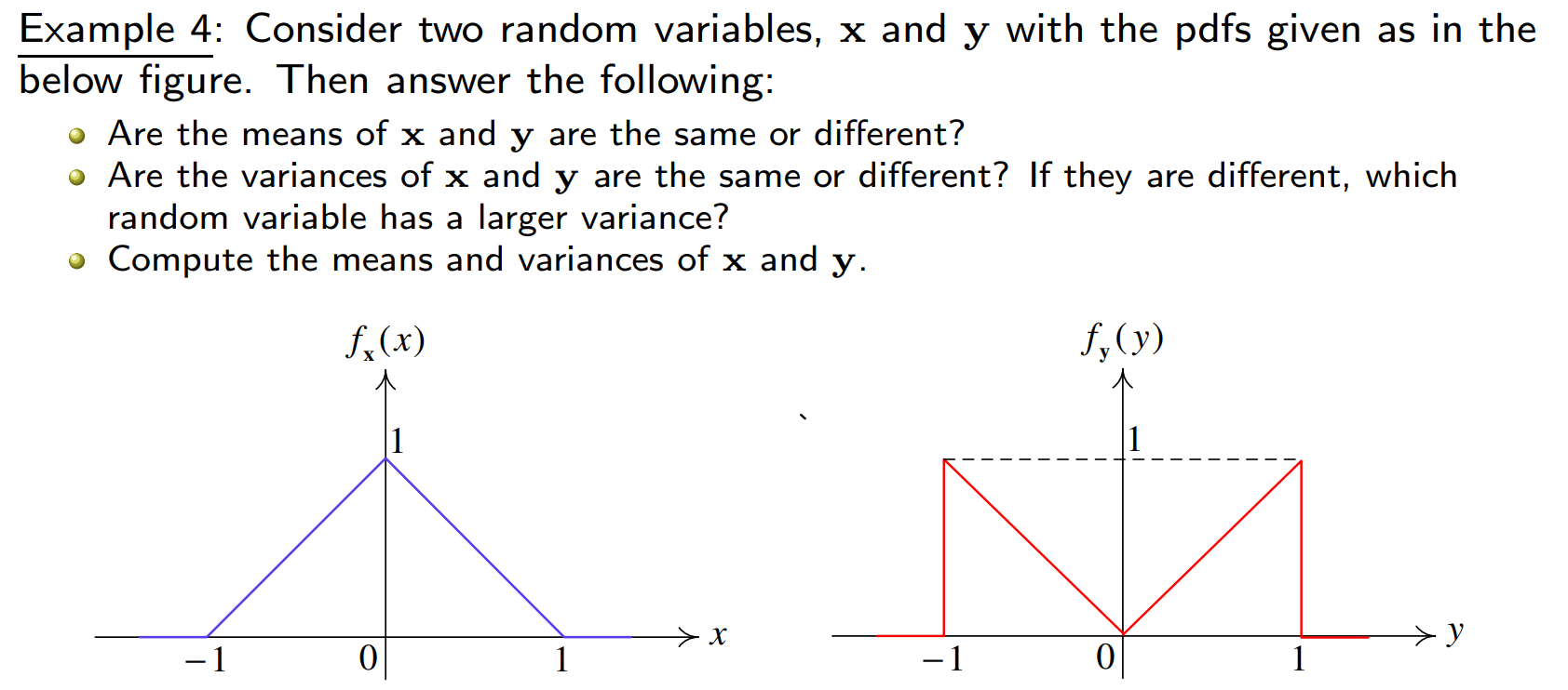 Solved Example 4: Consider two random variables, \\( | Chegg.com
