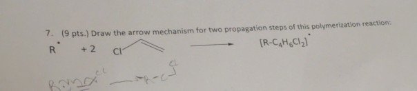 Solved 7. (9 pts.) Draw the arrow mechanism for two | Chegg.com