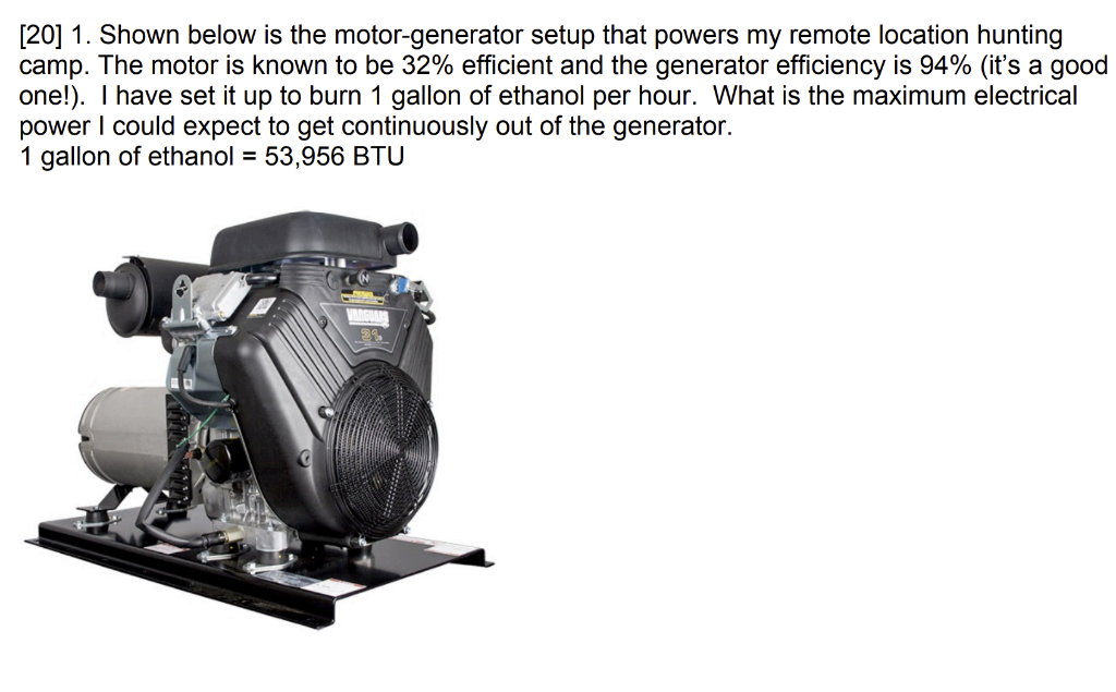 Solved [20] 1. Shown below is the motor-generator setup that | Chegg.com