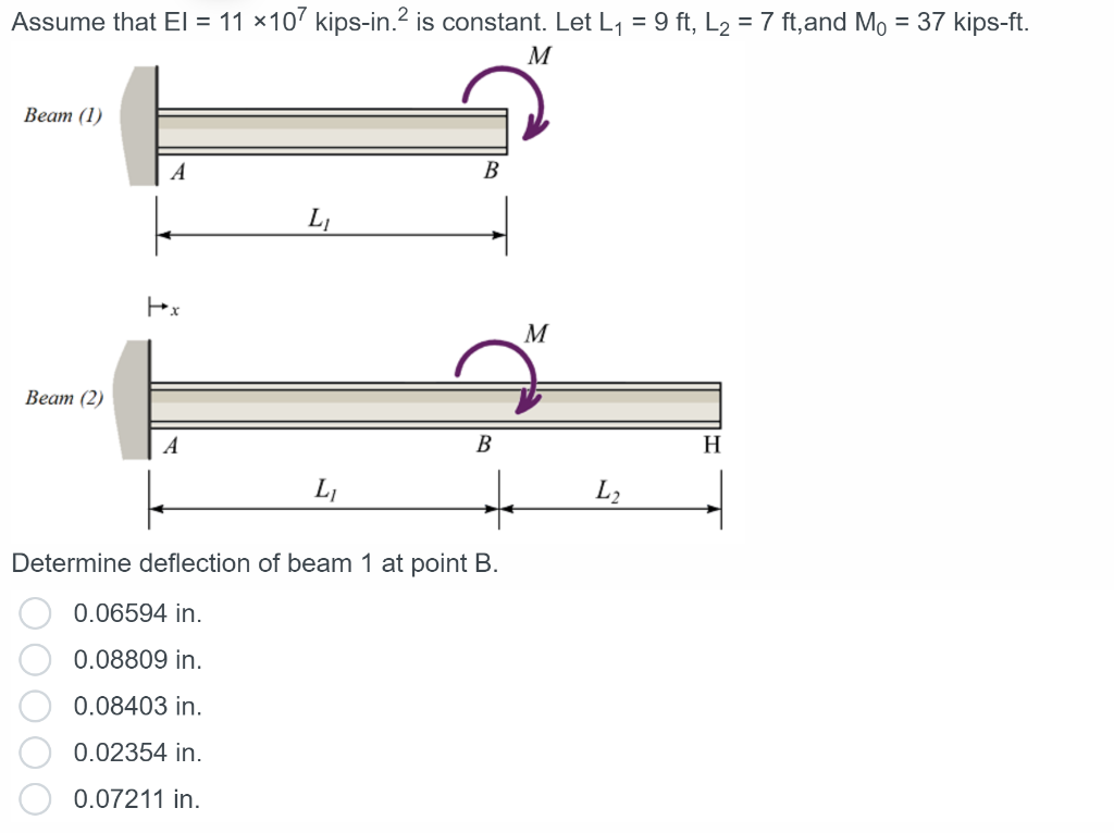 Solved Assume That El 11 107 Kips in 2 Is Constant Let Chegg solved-assume-that-el-11-107-kips-in-2-is-constant-let-chegg