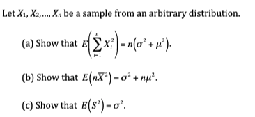 Solved Let X1,X2,…,Xn be a sample from an arbitrary | Chegg.com