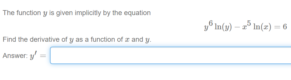 Solved The function y is given implicitly by the equation | Chegg.com