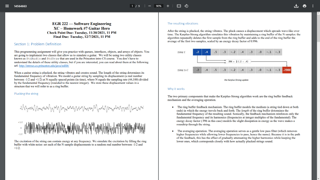 = 14564663 1/9 - 90% % + EGR 222-Software Engineering | Chegg.com