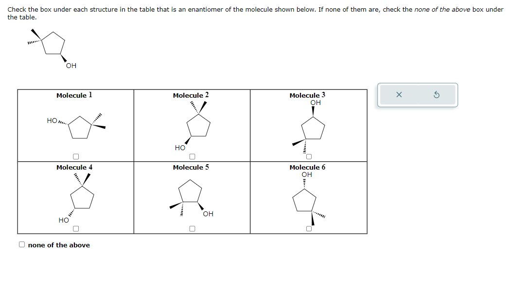 Solved Check the box under each structure in the table that | Chegg.com
