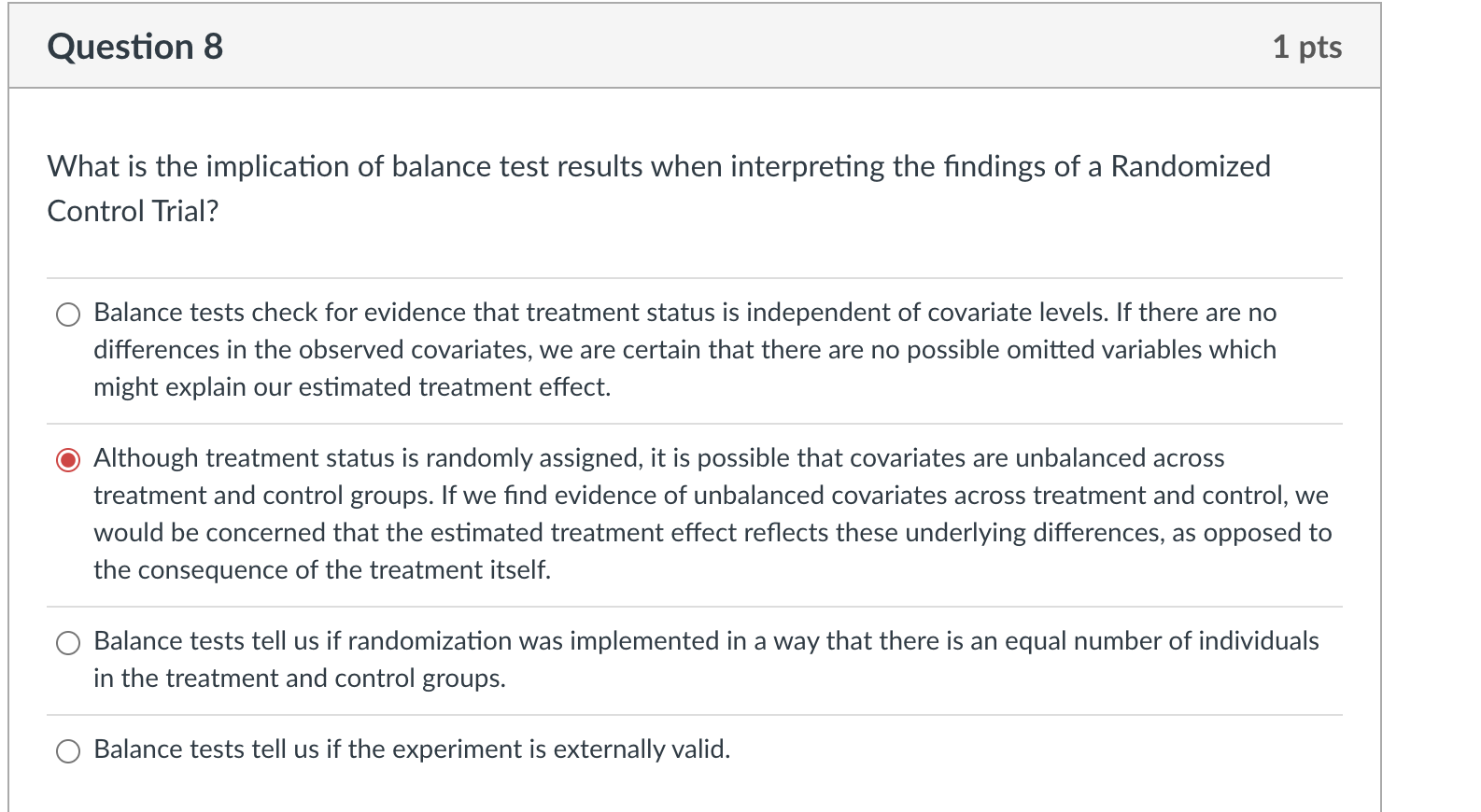 Solved What is the implication of balance test results when | Chegg.com