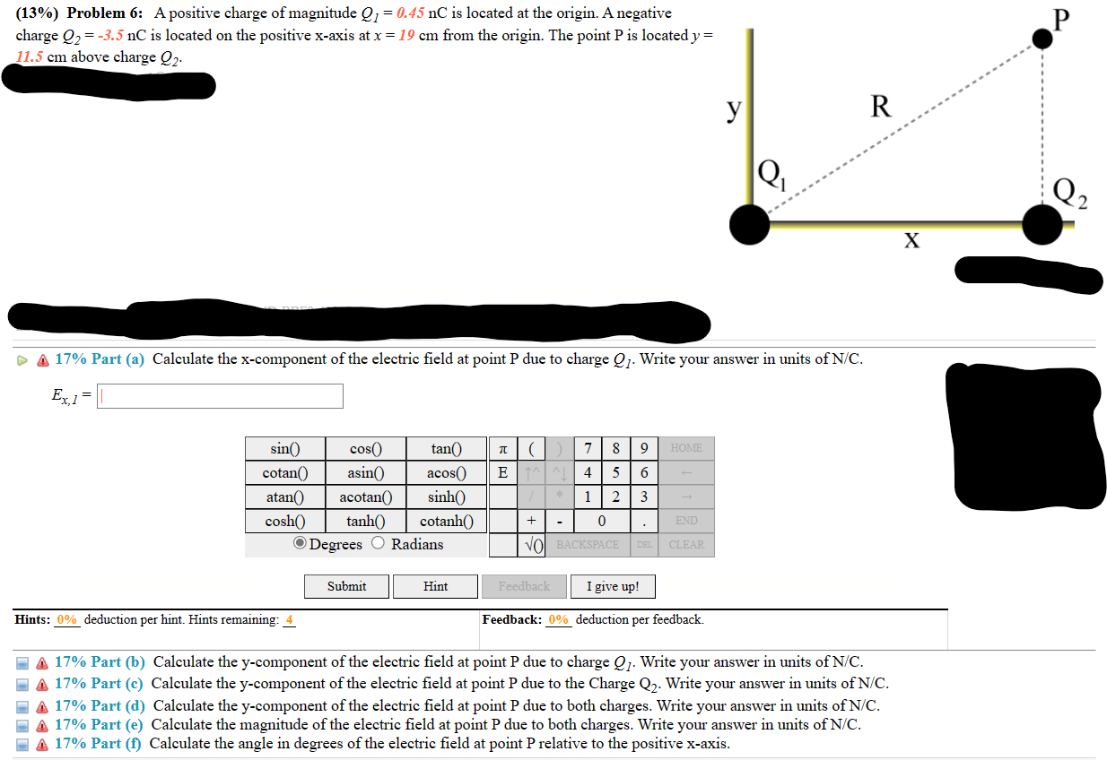 Solved 17% ﻿Part (a) ﻿Calculate the x-component of the | Chegg.com