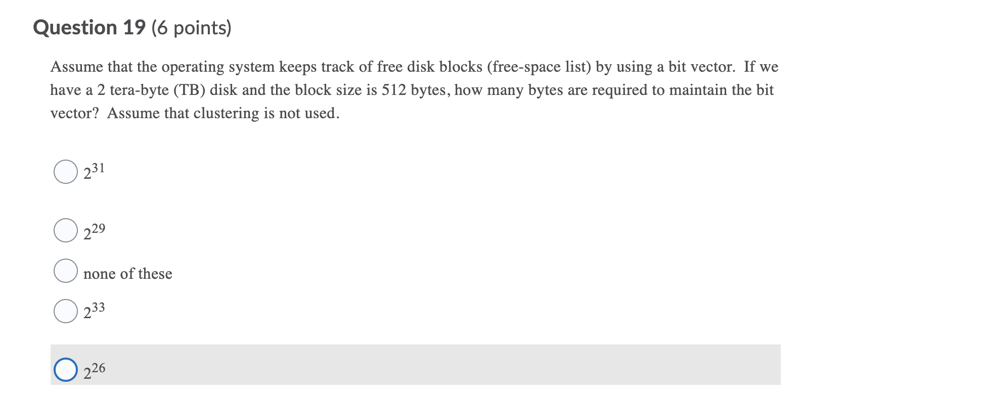 Solved Question 19 (6 points) Assume that the operating | Chegg.com