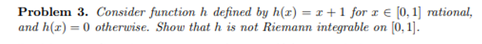Solved Problem 3. Consider function h defined by h(x)=x+1 | Chegg.com