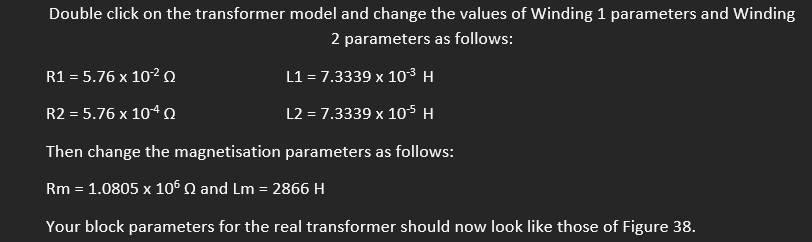 Solved Creating the system model of a real transformer You | Chegg.com