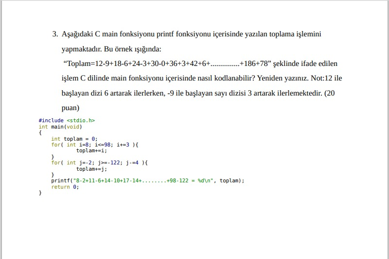 Solved Program Lang: C The main function written in C the | Chegg.com