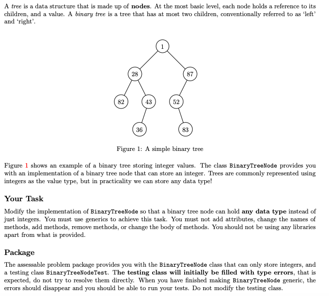 Solved A tree is a data structure that is made up of nodes. | Chegg.com