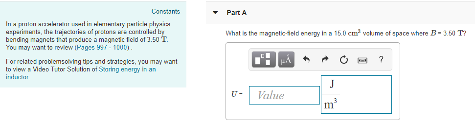 Solved Constants Part A In a proton accelerator used in | Chegg.com