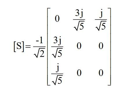 Solved A power divider circuit with a scattering matrix | Chegg.com