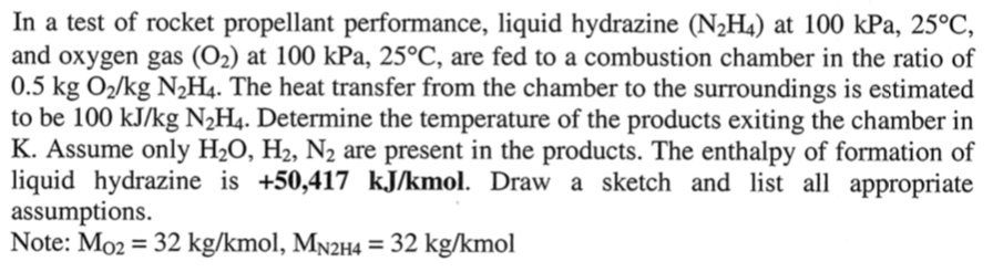 Solved In a test of rocket propellant performance, liquid | Chegg.com